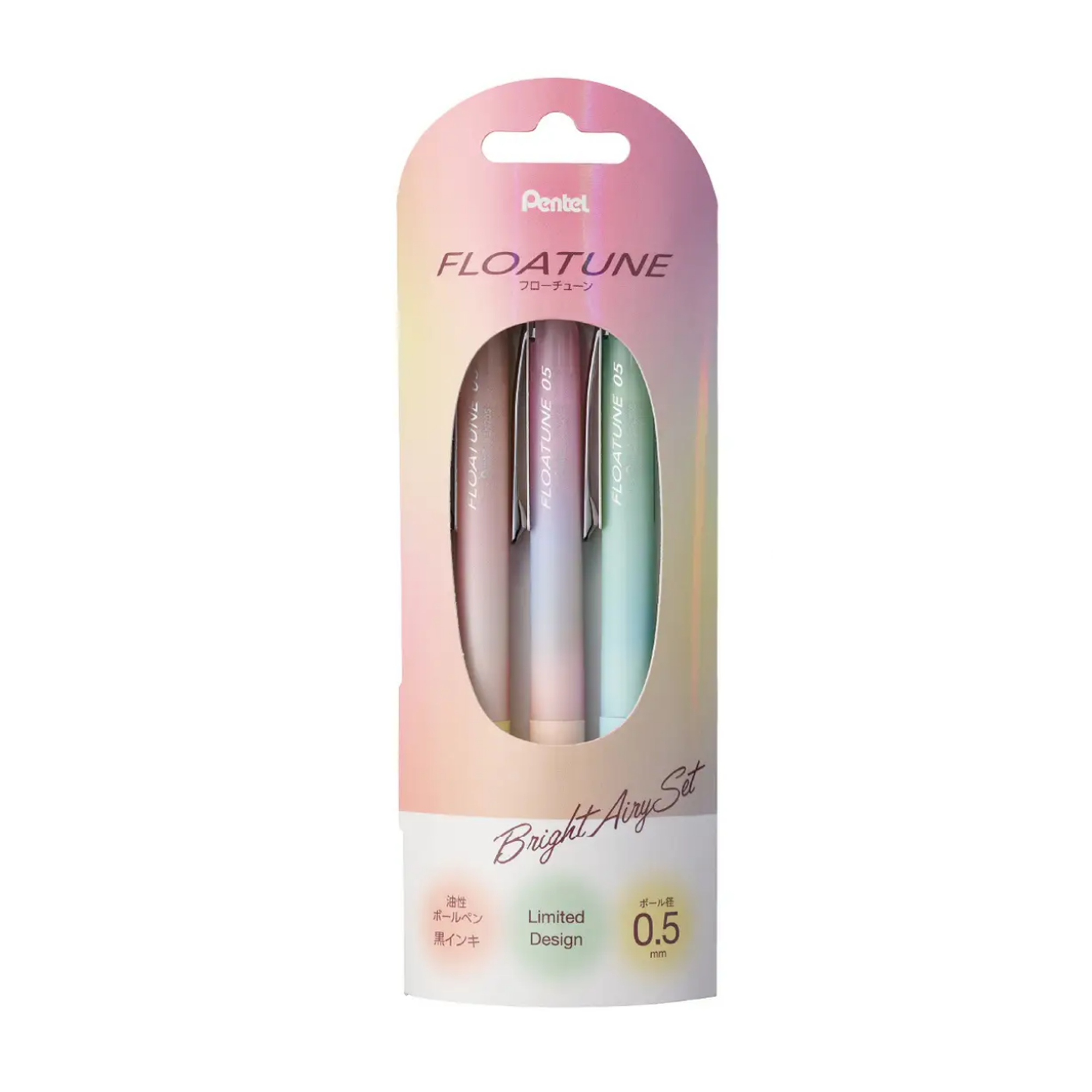 Pentel Floatune Airy Ballpoint Set - Bright Airy (Set of 3)