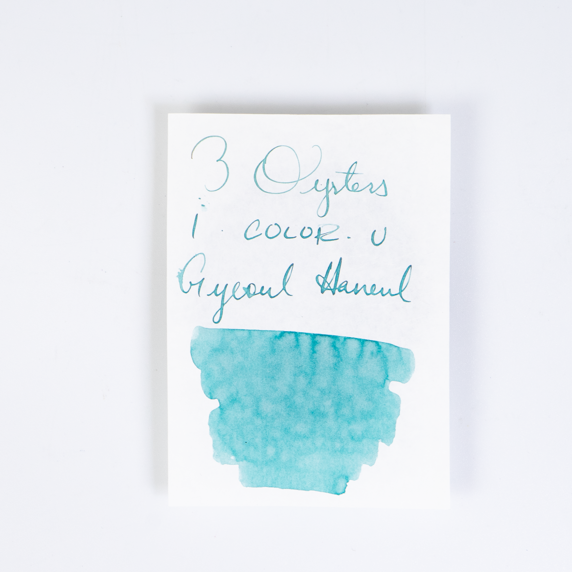3 Oysters Gyeoul Haneul Winter Sky (38ml) Bottled Ink (I-Color-U ...