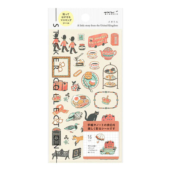 Midori Stickers - British Motifs