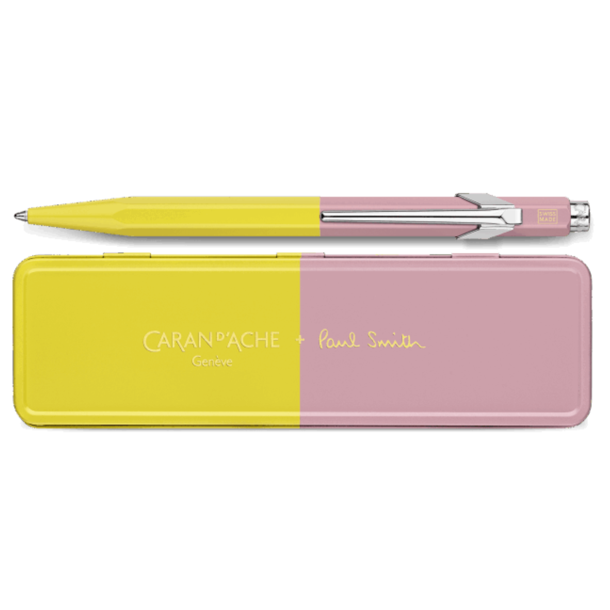 Caran d'Ache 849 Paul Smith Ballpoint - Chartreuse Yellow/Rose Pink (S ...