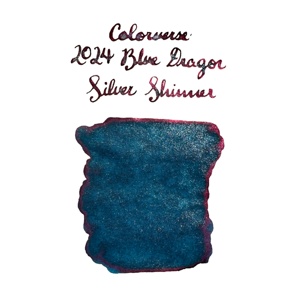 Colorverse Blue Dragon (15ml) Glistening Silver Bottled Ink (2024 ...