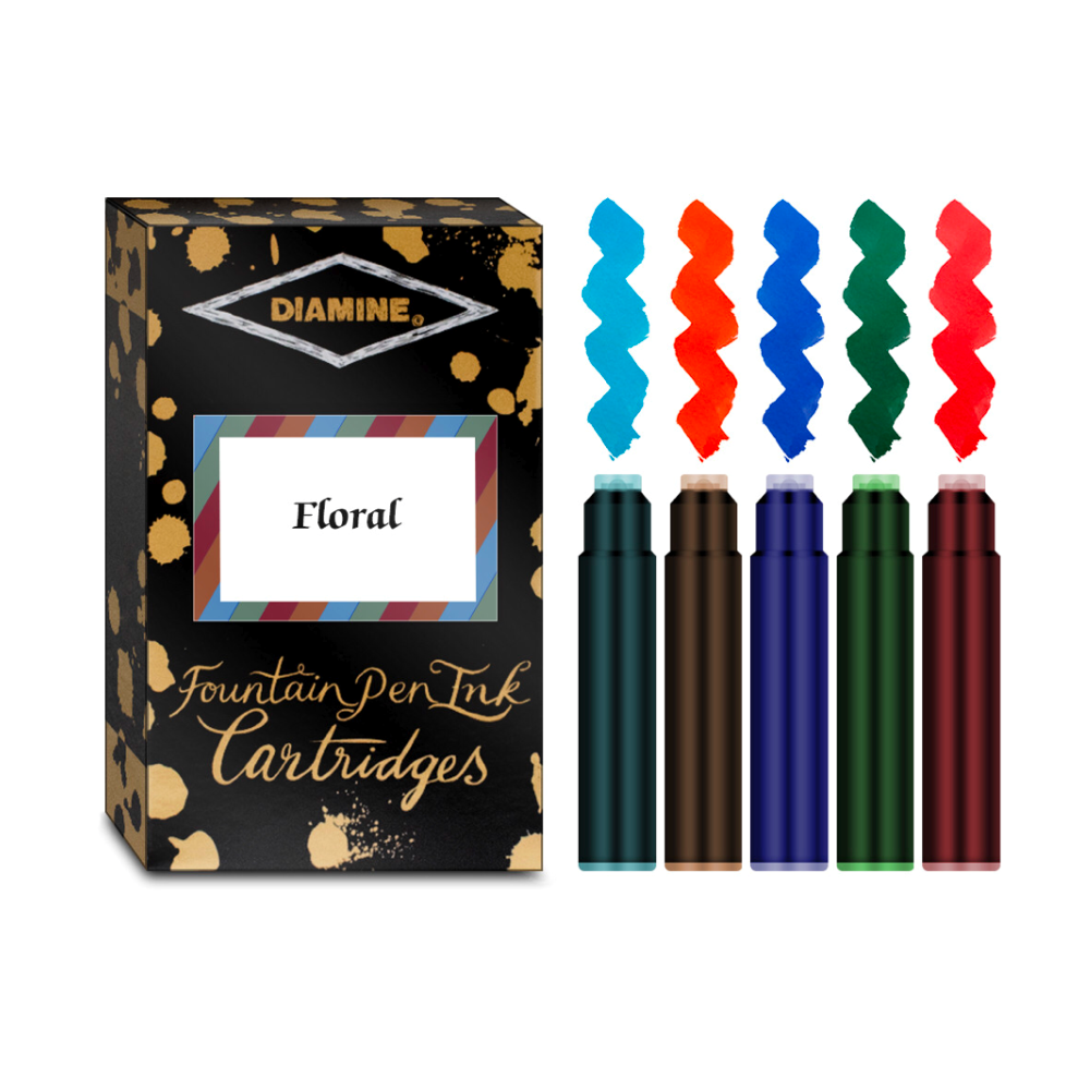 Diamine Mixed Floral Ink Cartridge Set (20 per Box) – Dromgoole's Fine ...