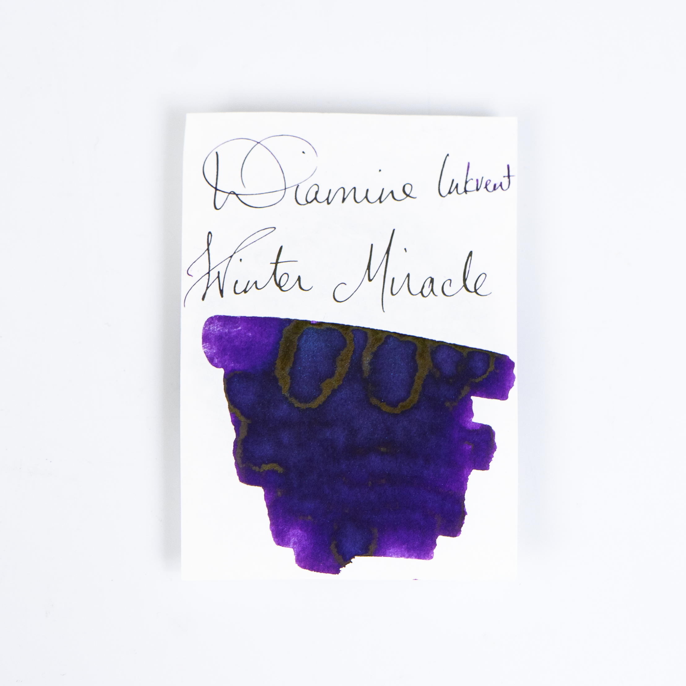 Diamine Winter Miracle (50ml) Bottled Ink (Shimmering/Sheening) - Blue ...