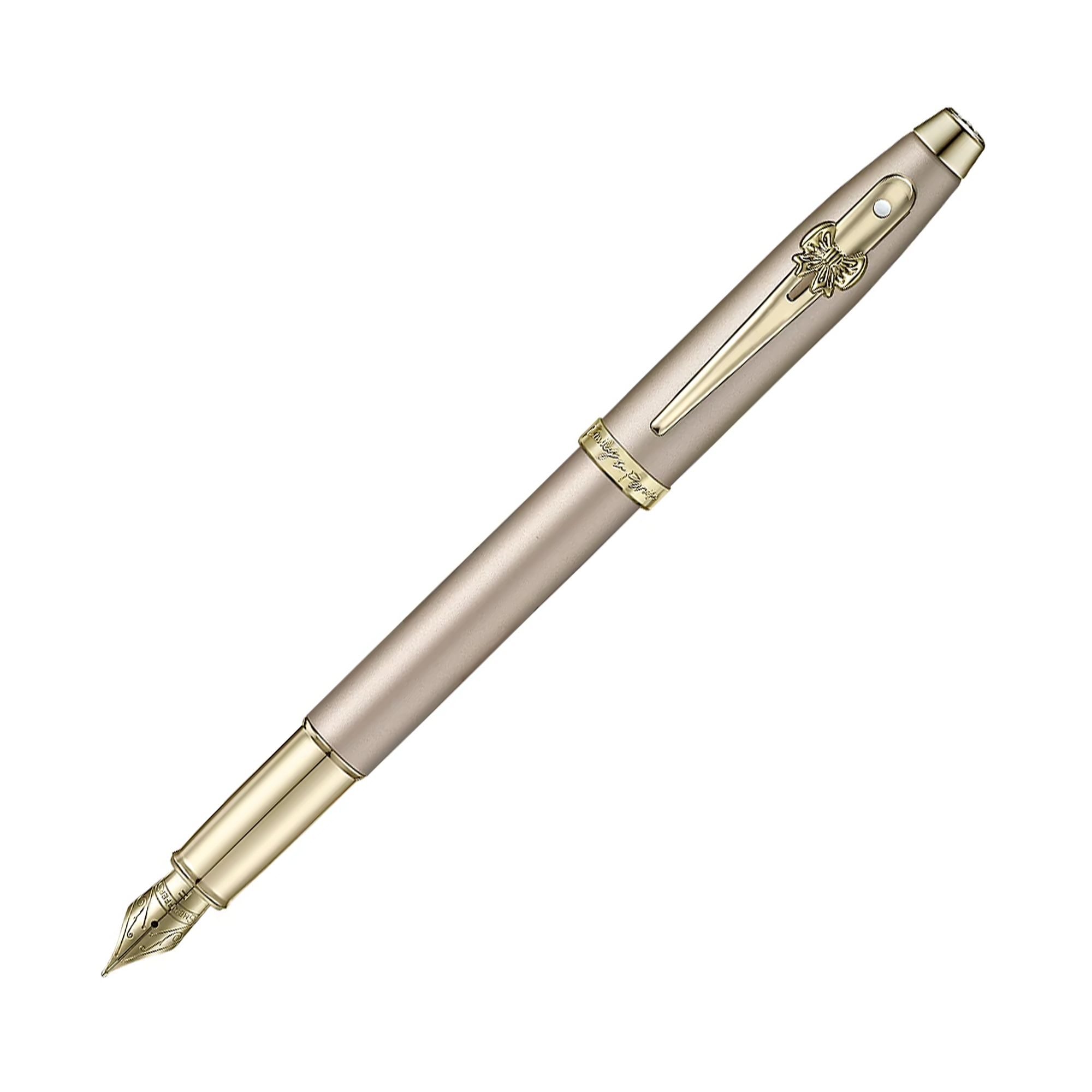 Sheaffer 100 Emily in Paris Fountain Pen - Champagne Gold with Bow-Sha ...