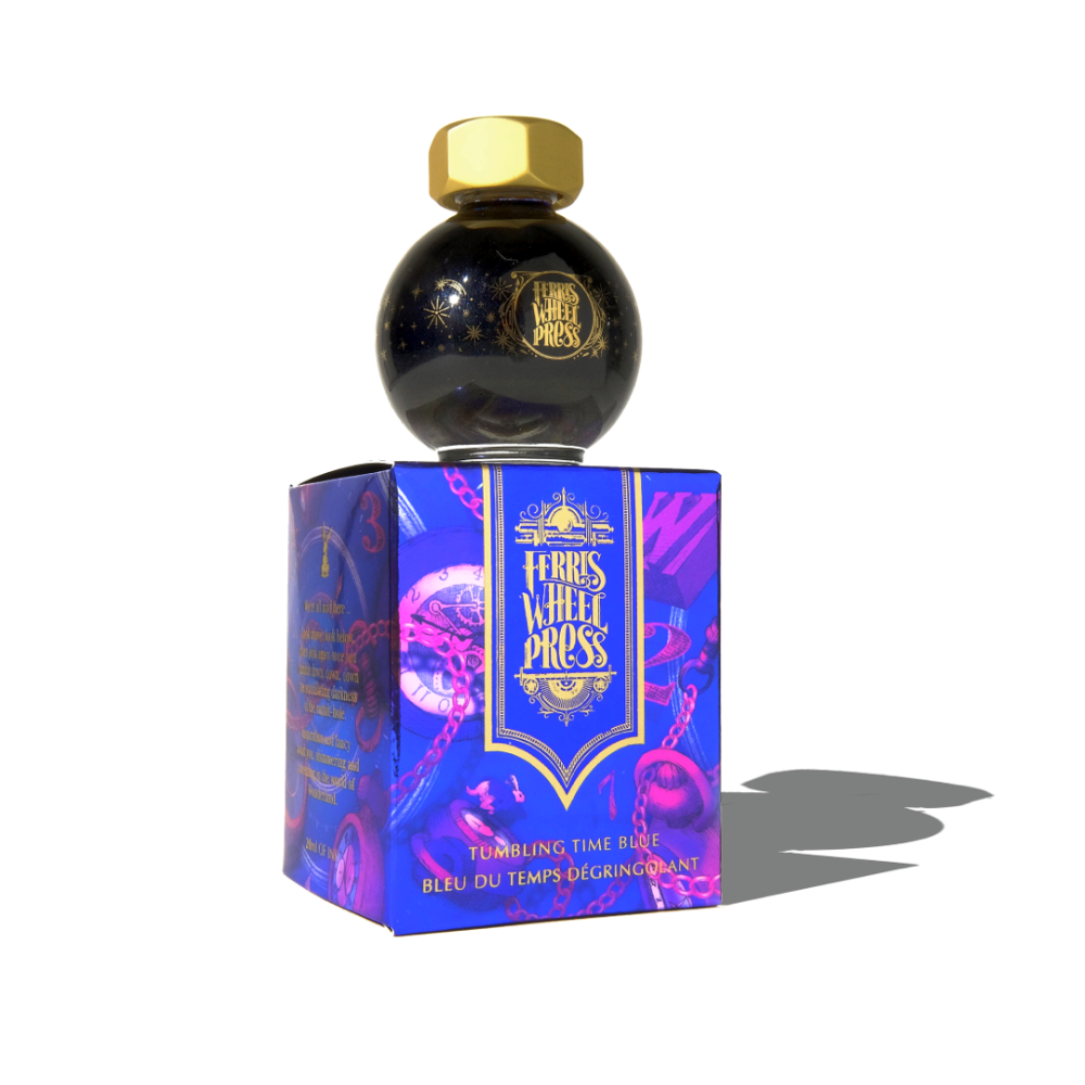 Ferris Wheel Press Tumbling Time Blue (20ml) Bottled Ink - Down the Ra