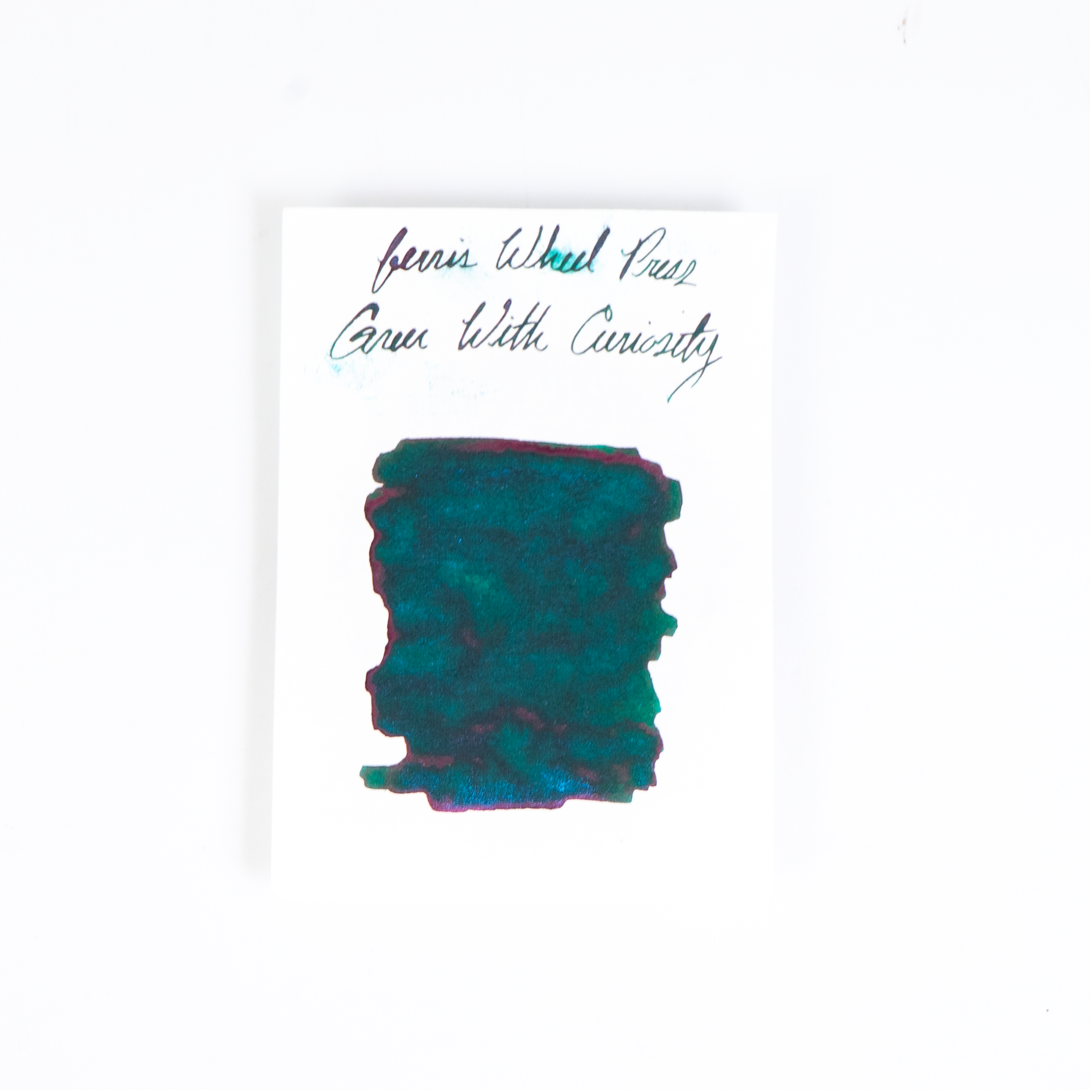 Ferris Wheel Press Green with Curiosity (20ml) Bottled Ink - Down the ...