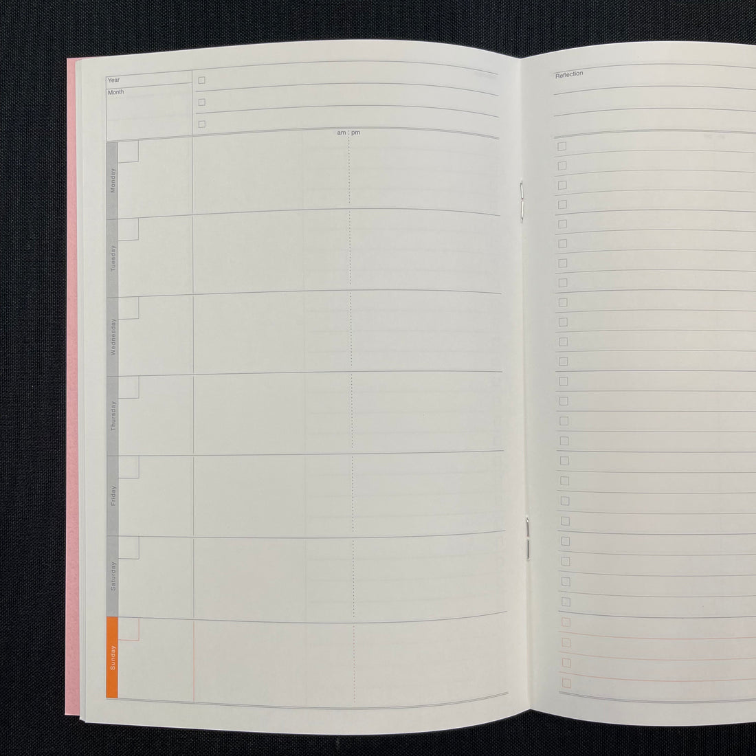 Luddite Function Notebook - Undated Weekly Planner (Pink) – Dromgoole's ...