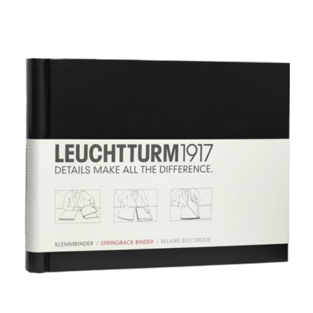 Leuchtturm1917 Springback A4+ Binder - Black Landscape (Holds up to 15