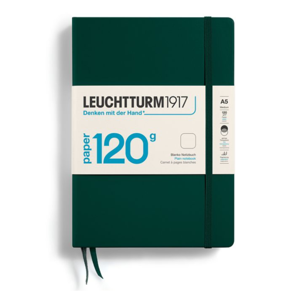Leuchtturm1917 Edition 120G A5 Plain Notebook - Forest Green ...