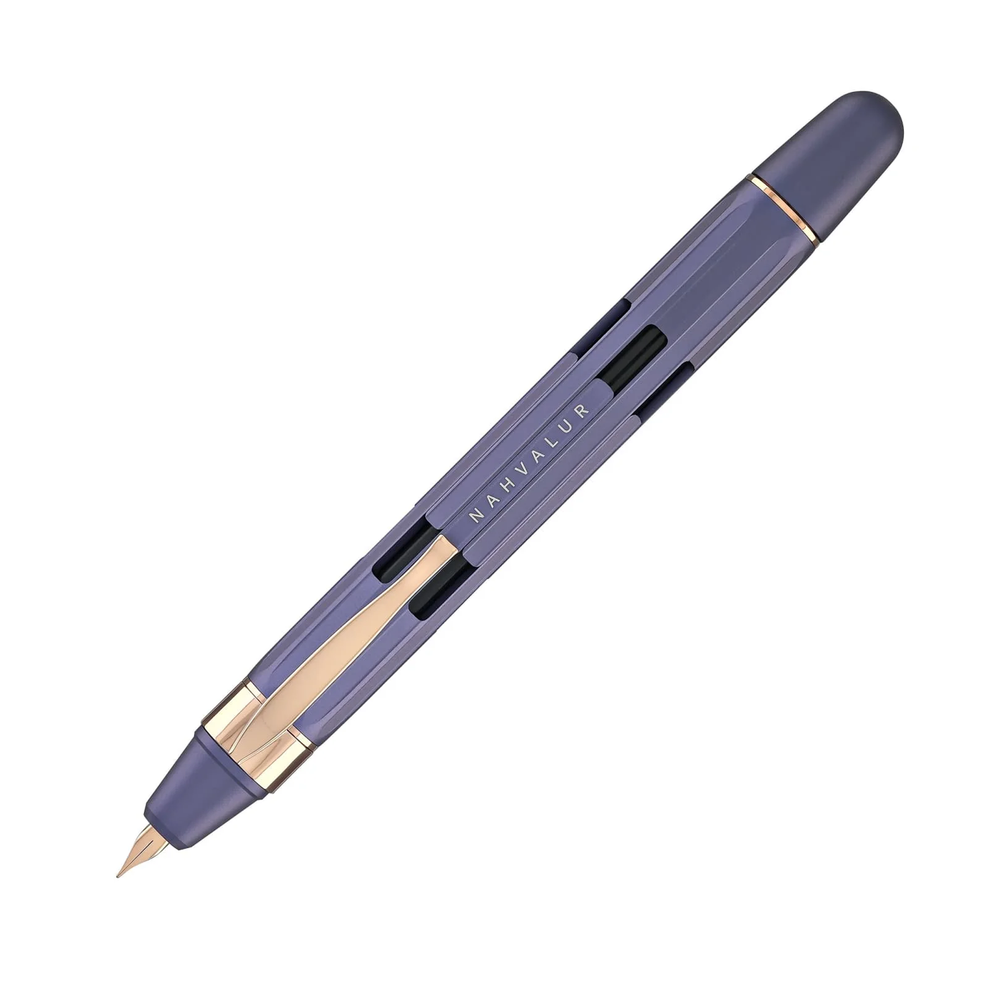 Nahvalur Eclipse Retractable Fountain Pen - Hepatizon Rose Gold ...