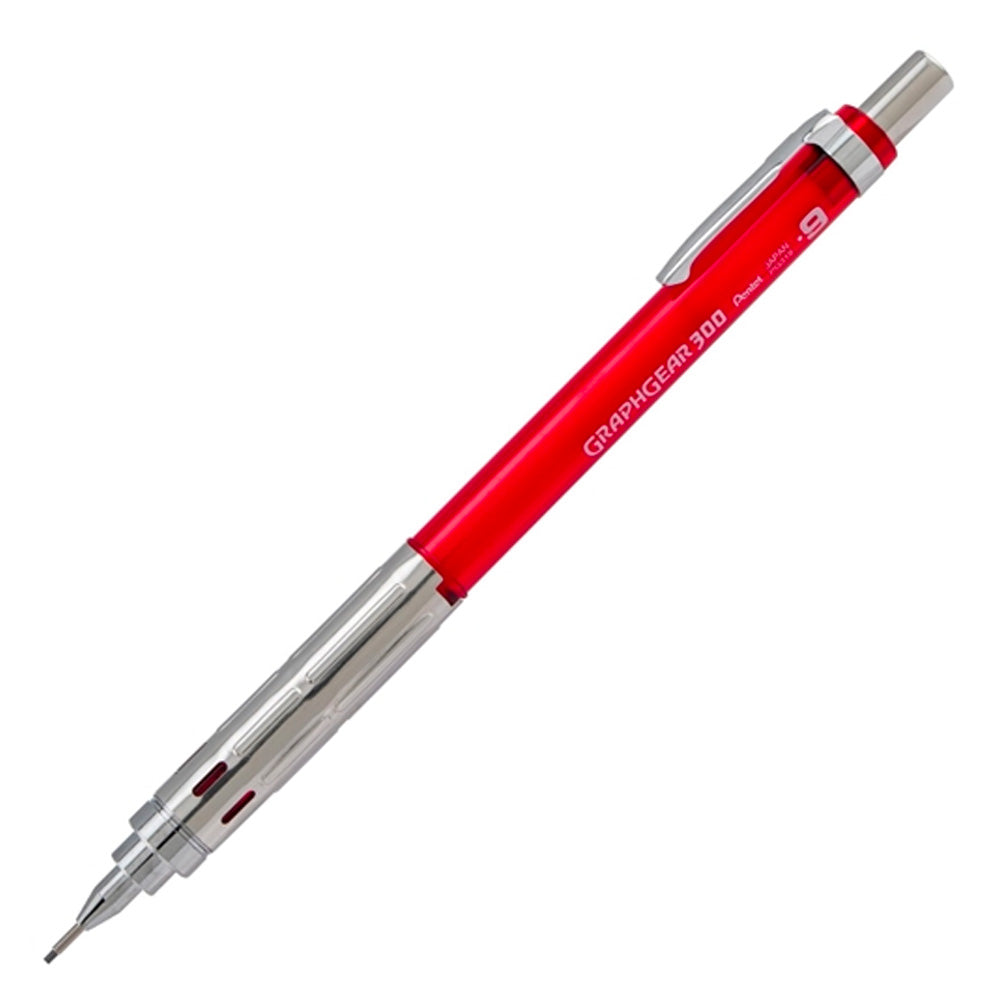 Pentel GraphGear 300 Premium Mechanical Pencil - .9mm Red