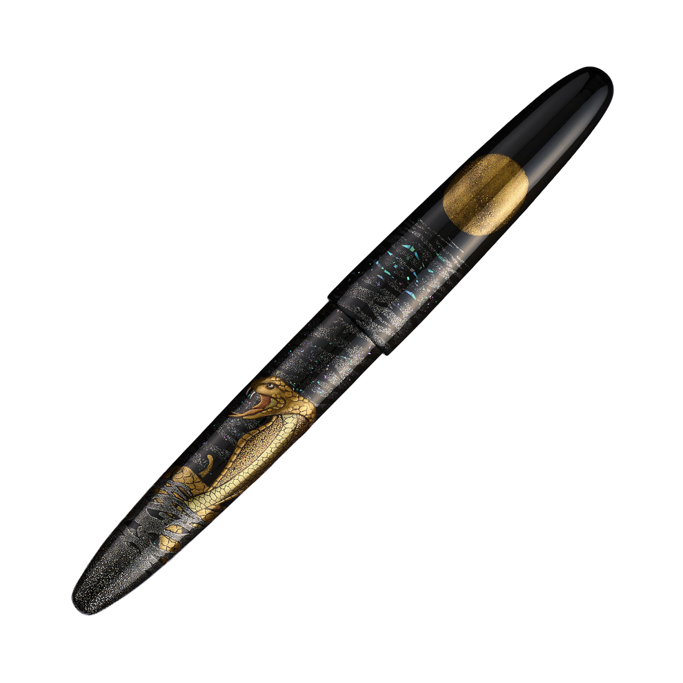 Sailor King of Pens Maki-e Fountain Pen - 'Cobra in the Moonlight' Cob ...