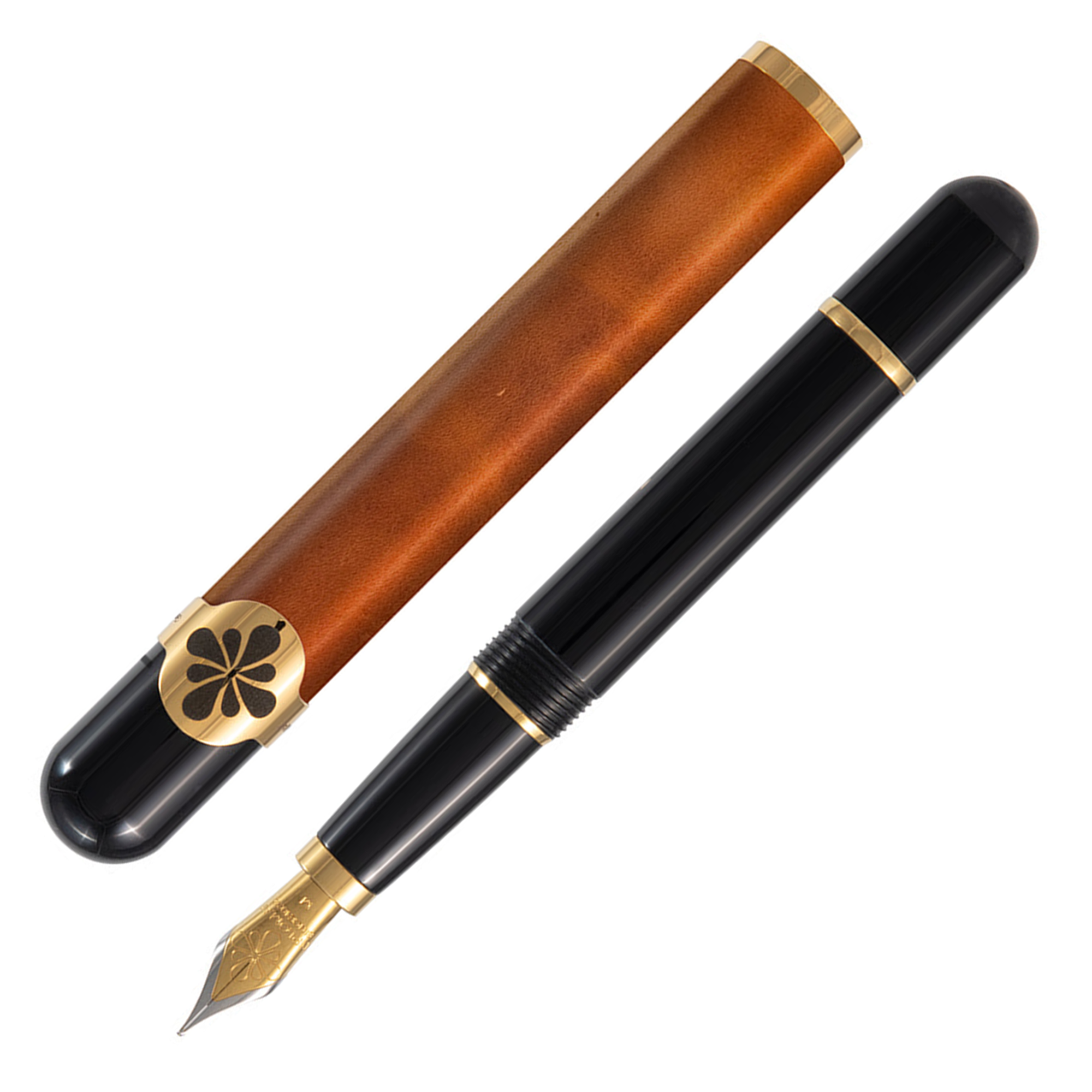 Diplomat XO Triple 5 Fountain Pen - Camel with Gold Trim (Limited Edit ...