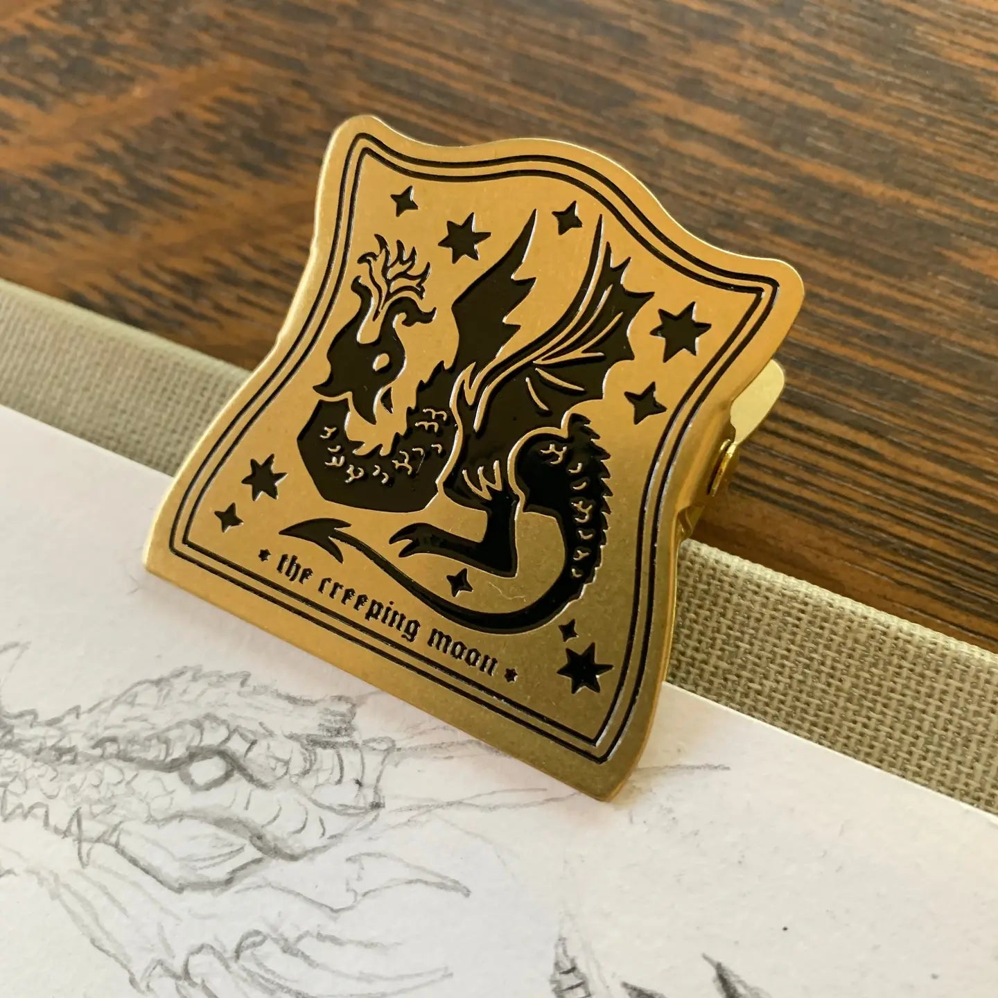 The Creeping Moon Draco Metal Journal Clip – Dromgoole's Fine Writing ...