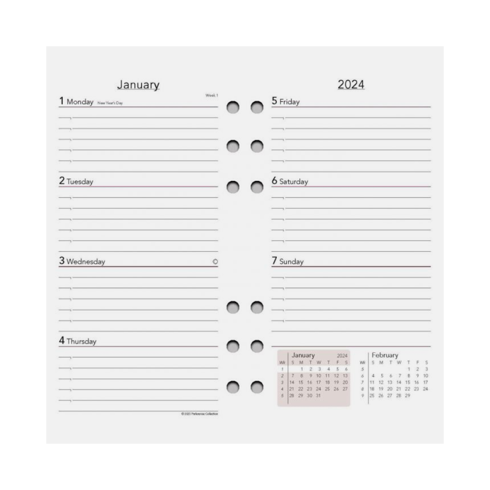 Scully 2025 DOS01 Weekly Refill (3 3/4 x 6 3/4 - 6 Ring) – Dromgoole's ...