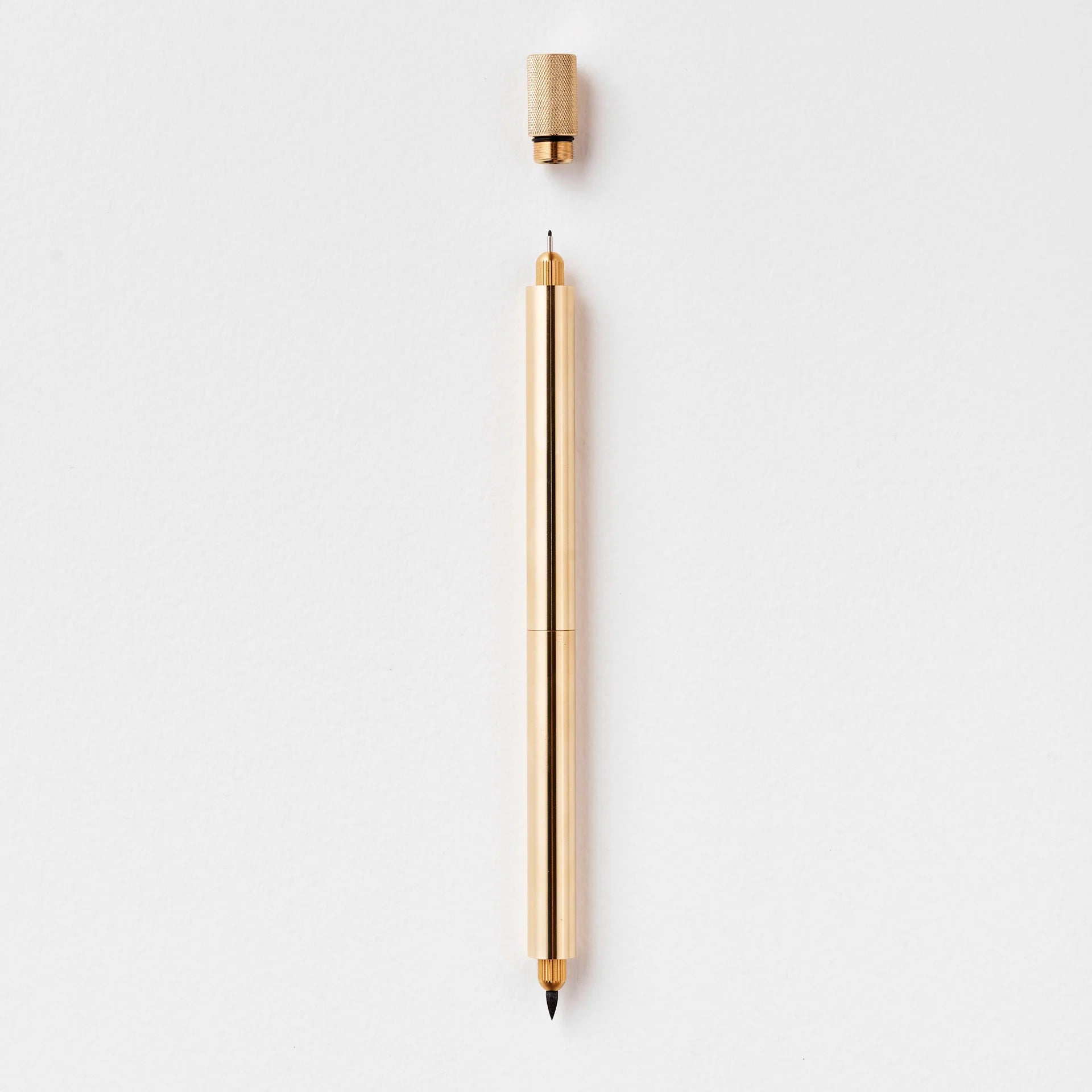 Tom's Studio Lumos Pro The Infinitely Refillable Pen - Brass (Duo Tip ...