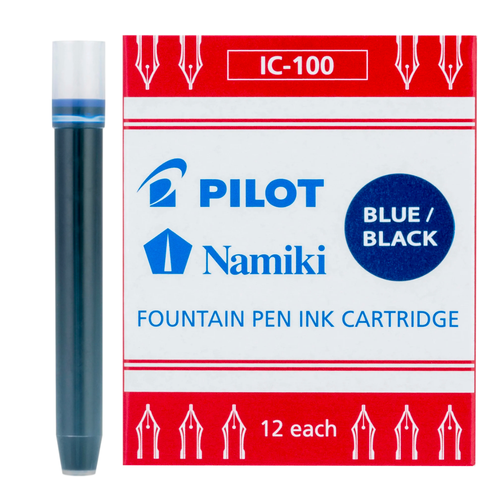 Pilot Namiki Fountain Pen Ink Cartridges - Blue/Black