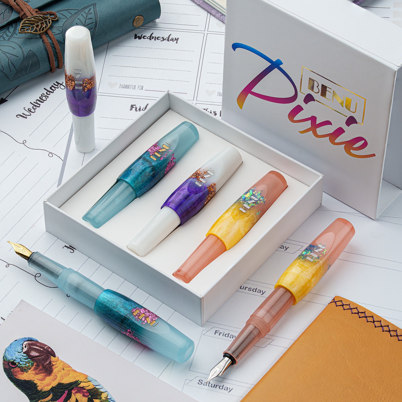 BENU Pixie Luminous Haze Fountain Pen Set (Set of 3) – Dromgoole's Fine ...