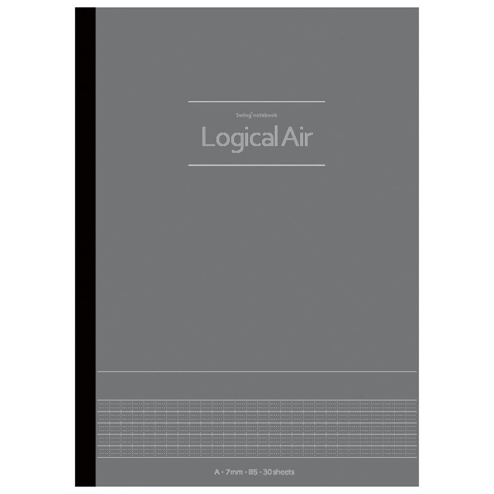 Nakabayashi Logical Air A4 Ruled (7mm) Notebook - Gray – Dromgoole's ...