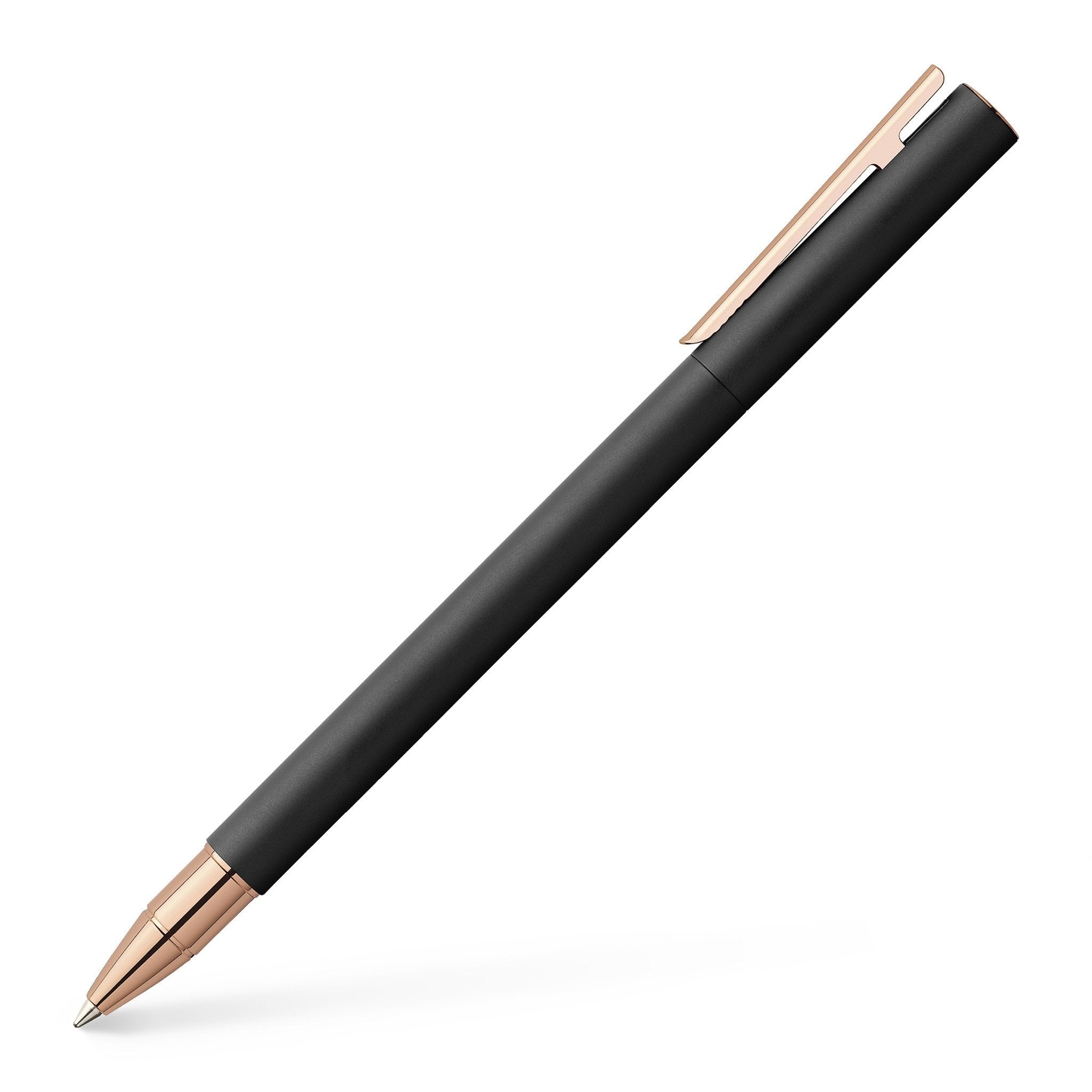 Faber-Castell Neo Slim Rollerball - Matte Black Rose Gold