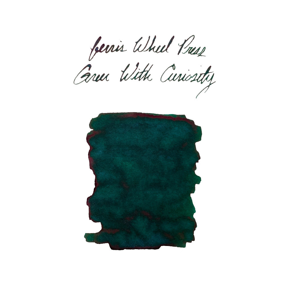 Ferris Wheel Press Green with Curiosity (20ml) Bottled Ink - Down the