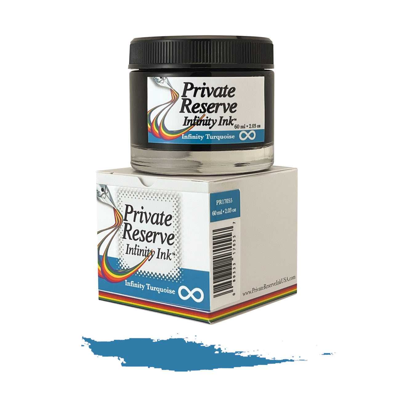 Private Reserve Infinity Turquoise (60ml) Bottled Ink – Dromgoole's ...